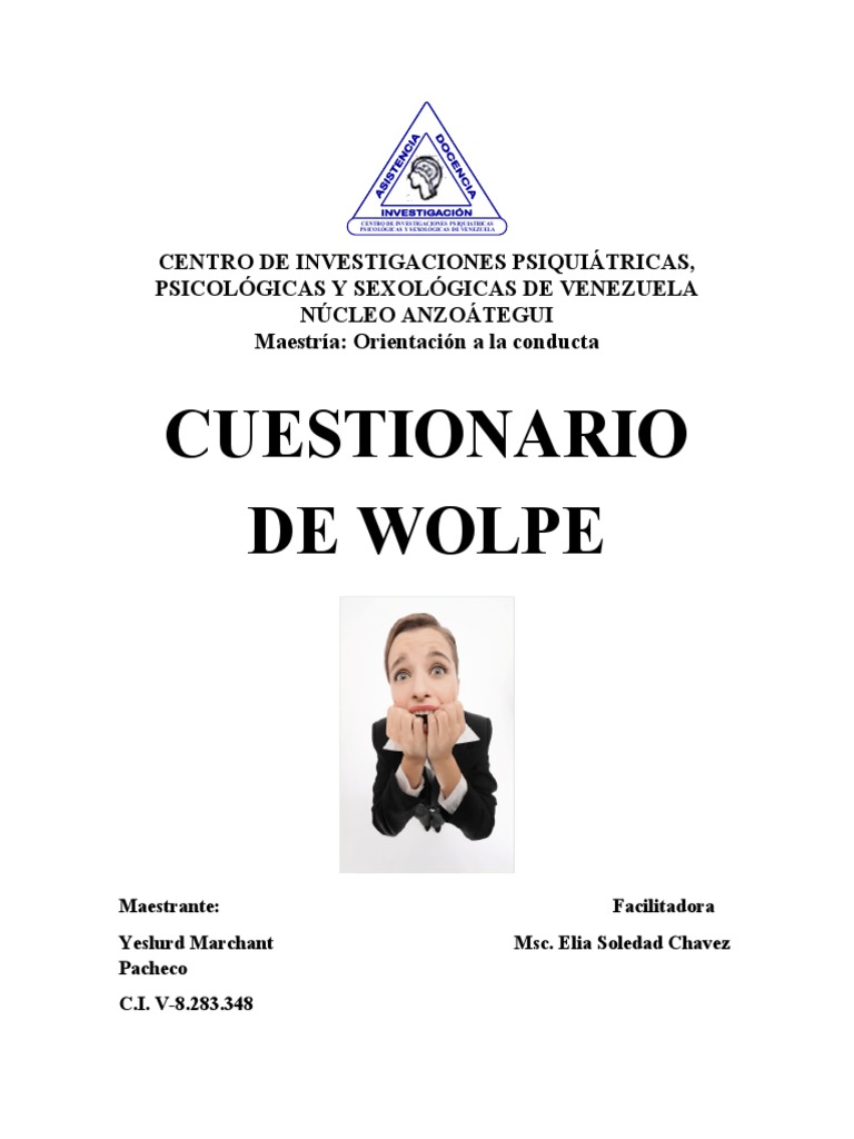 Cuestionario de Wope Real | PDF | Medicina | Especialidades Medicas