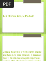 List of All Google Products | PDF | Google | Gmail