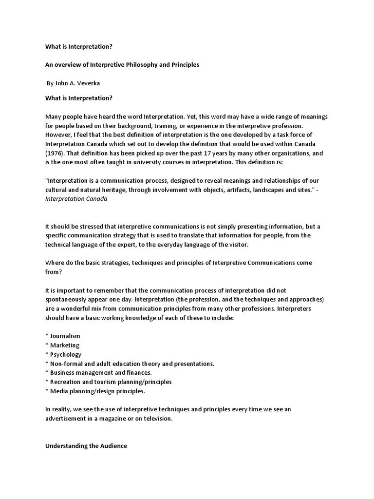 What Is Interpretation | PDF | Learning | Attention