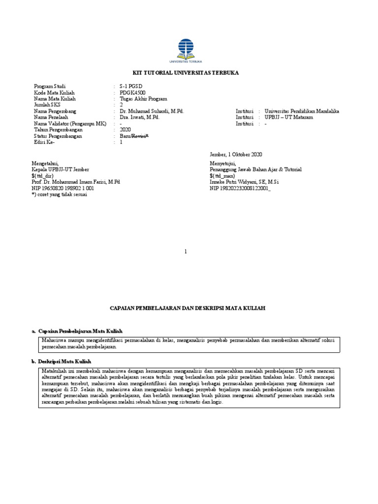 Ratsat - PDGK4500 - Muhamad Suhardi | PDF