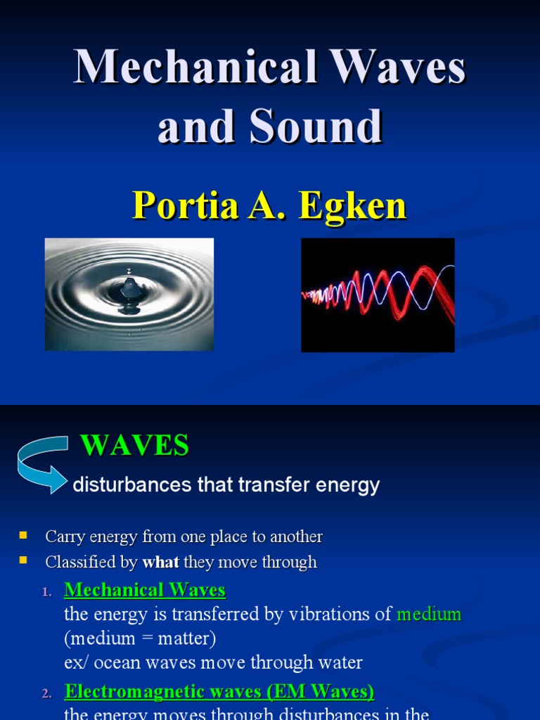Mechanical Waves and Sound | PDF | Waves | Reflection (Physics)