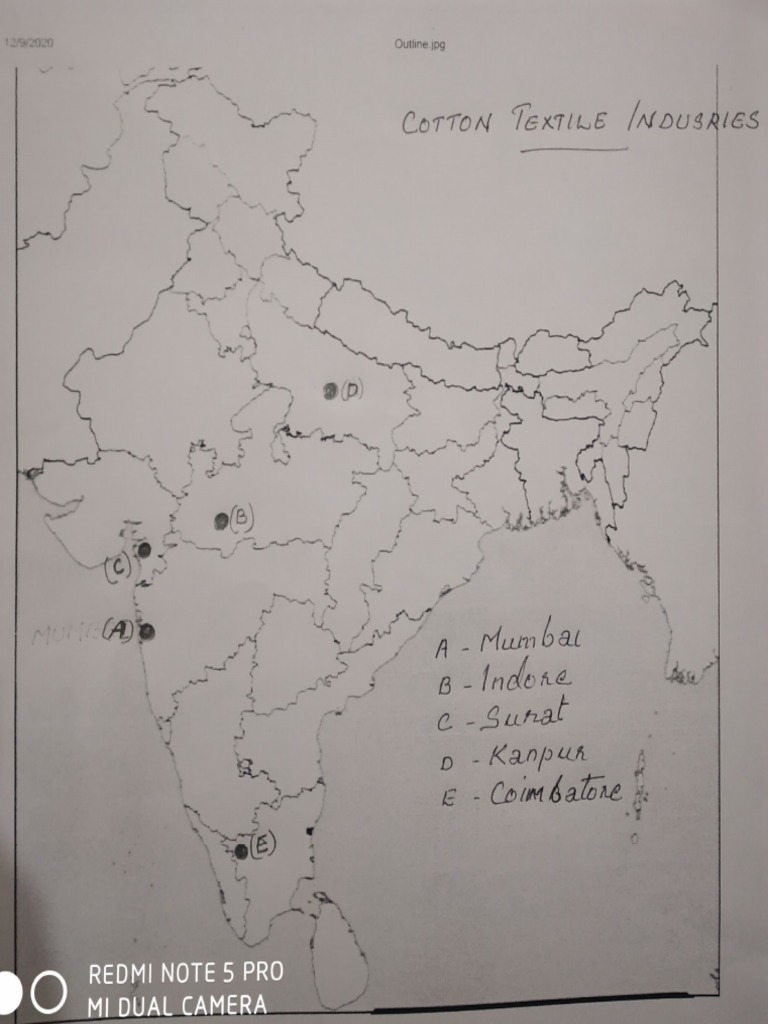 Map Work Manufacturing Industries | PDF