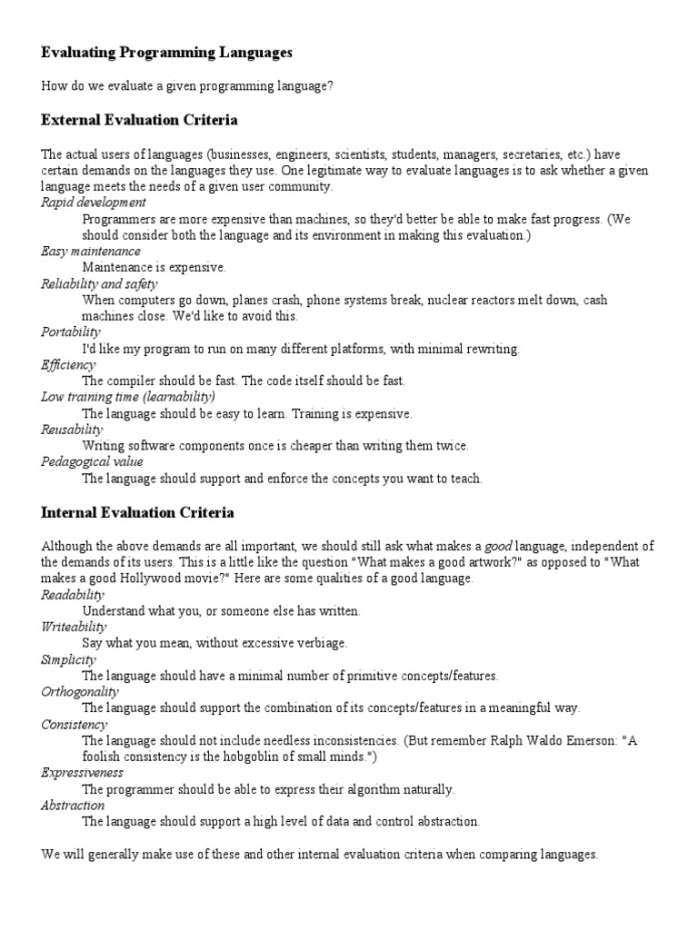 Programming Languages Reviewer Pdf Compiler Computer Programming 0153