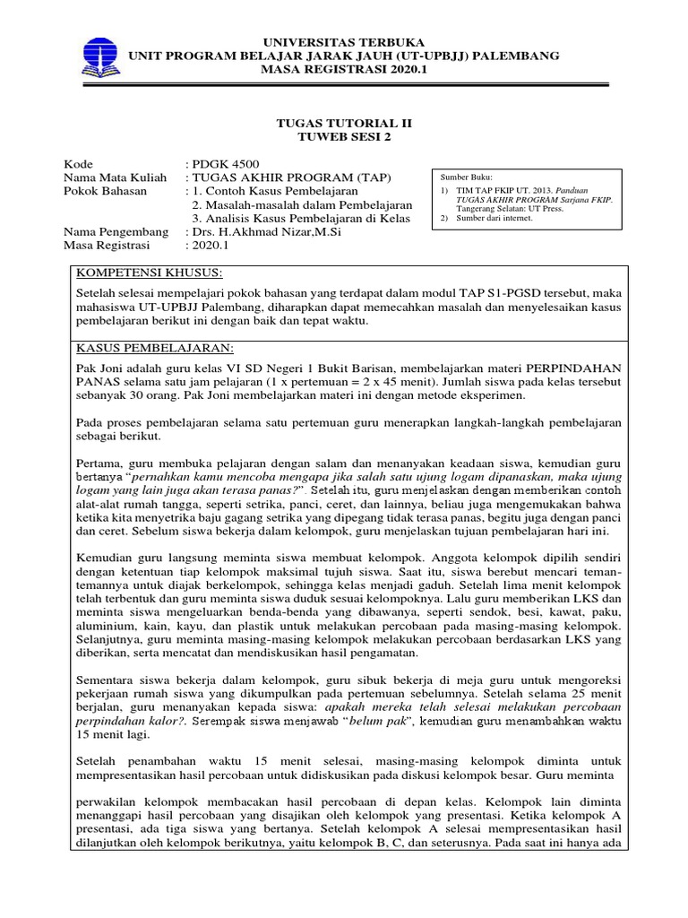 Tugas Tuweb 2 Tap | PDF | Karier & Perkembangan