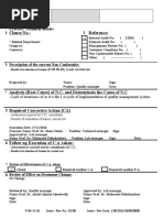 Sample OFI Report Form | PDF | Audit | Internal Audit