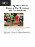 Tinikling Dance: Steps, Costumes & Props | PDF