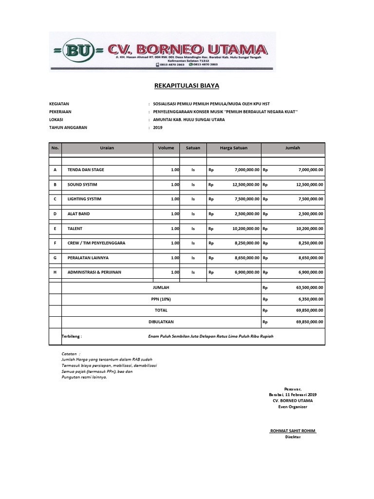 RAB Konser Musik | PDF