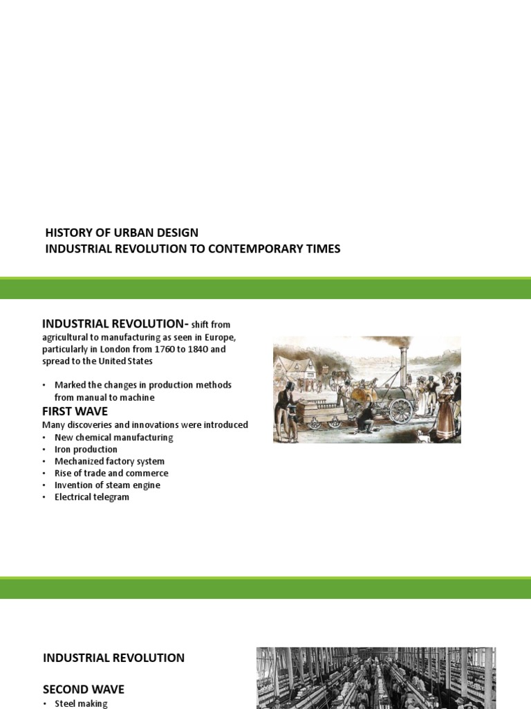 Industrial Revolution To Contemporary Urban Design | PDF | Industrial ...