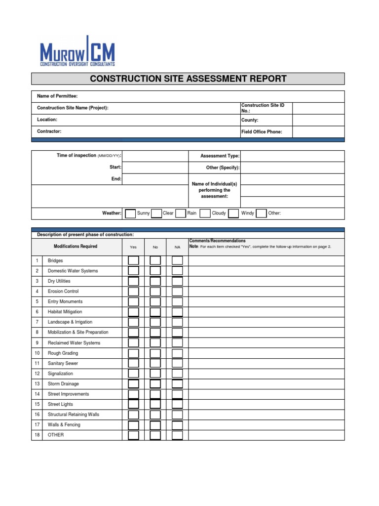Site Assessment Report DRAFT Rev01 | PDF | Water Management | Hydrology