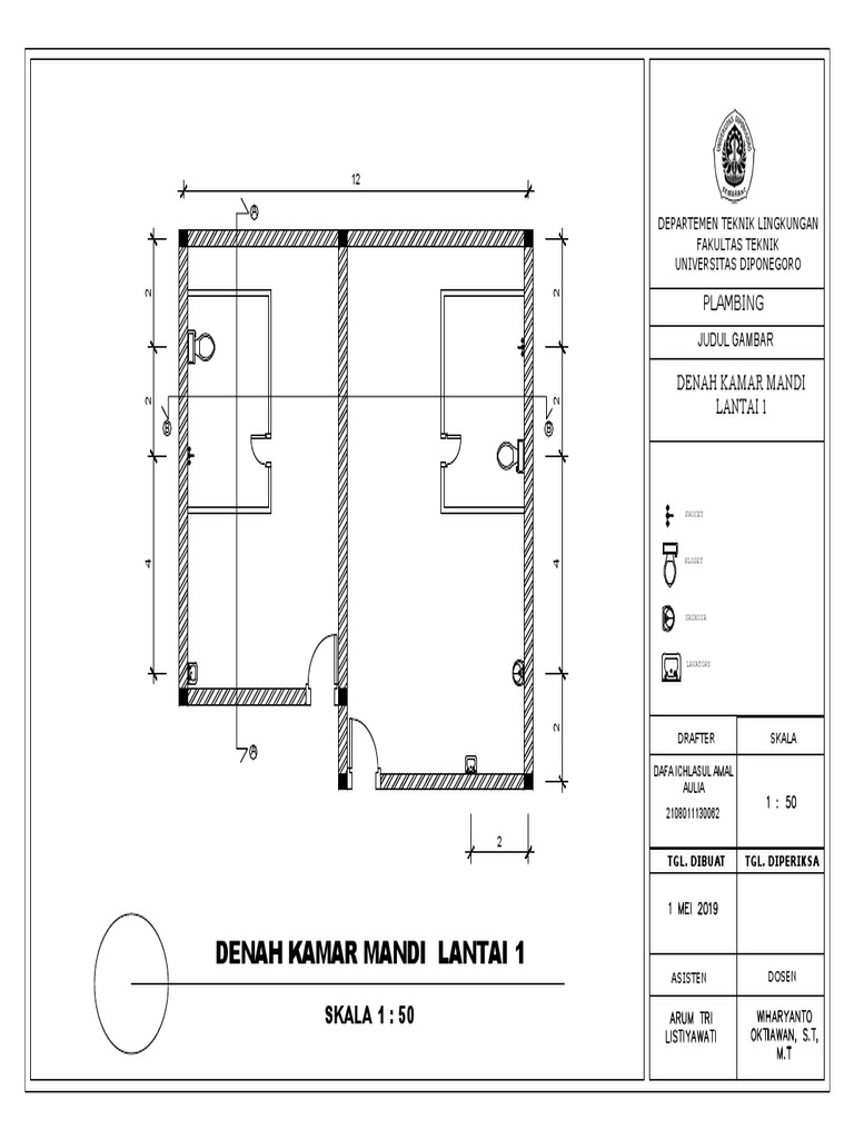Denah Kamar Mandi | PDF