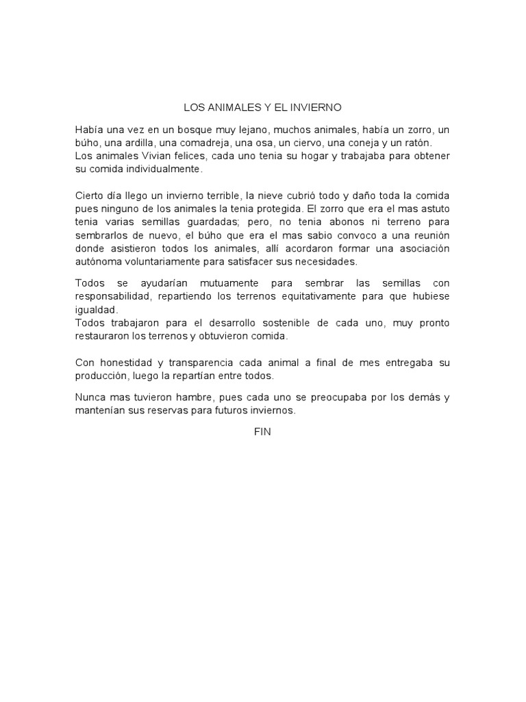 Los Animales y El Invierno | PDF | Hogar, jardinería y bricolaje