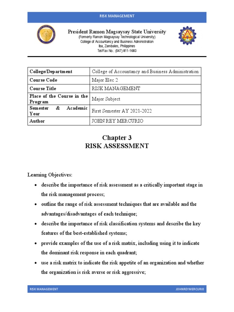 Risk Management Module 3 | Download Free PDF | Risk | Risk Management