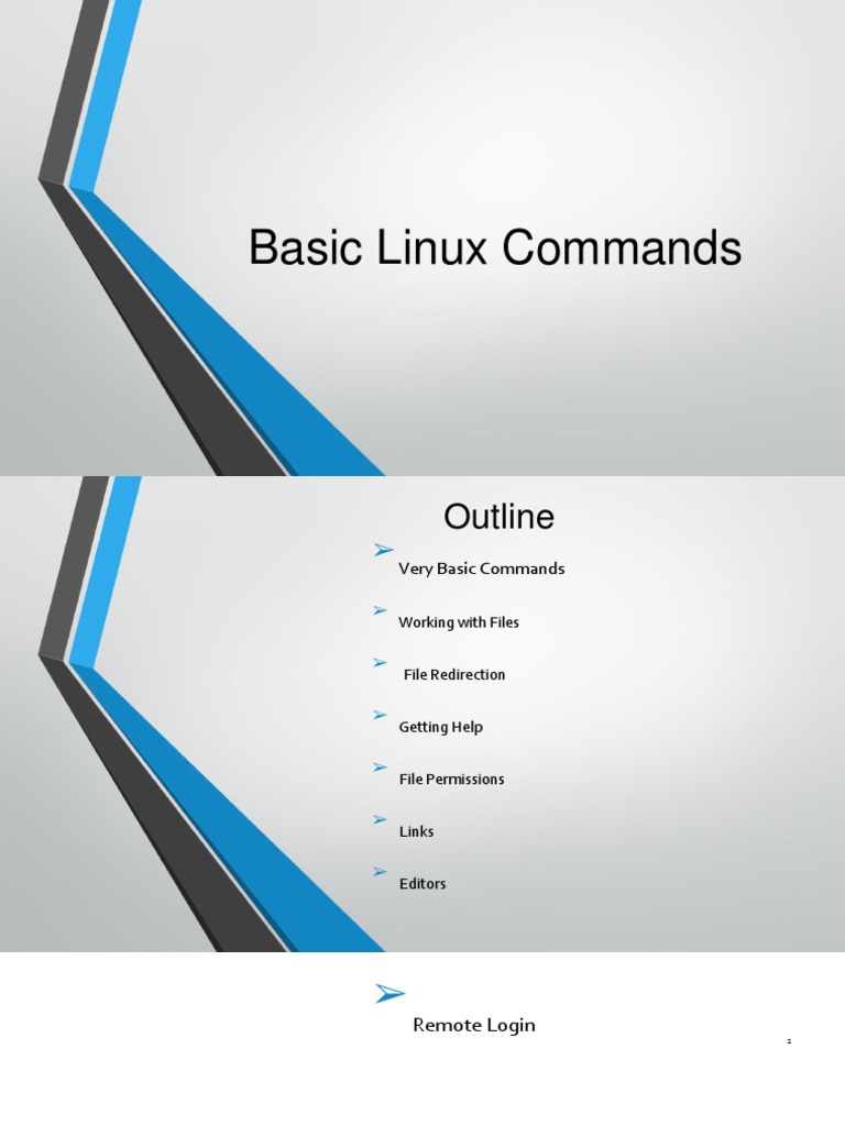 Basic Linux Commands | PDF | Computer File | Unix