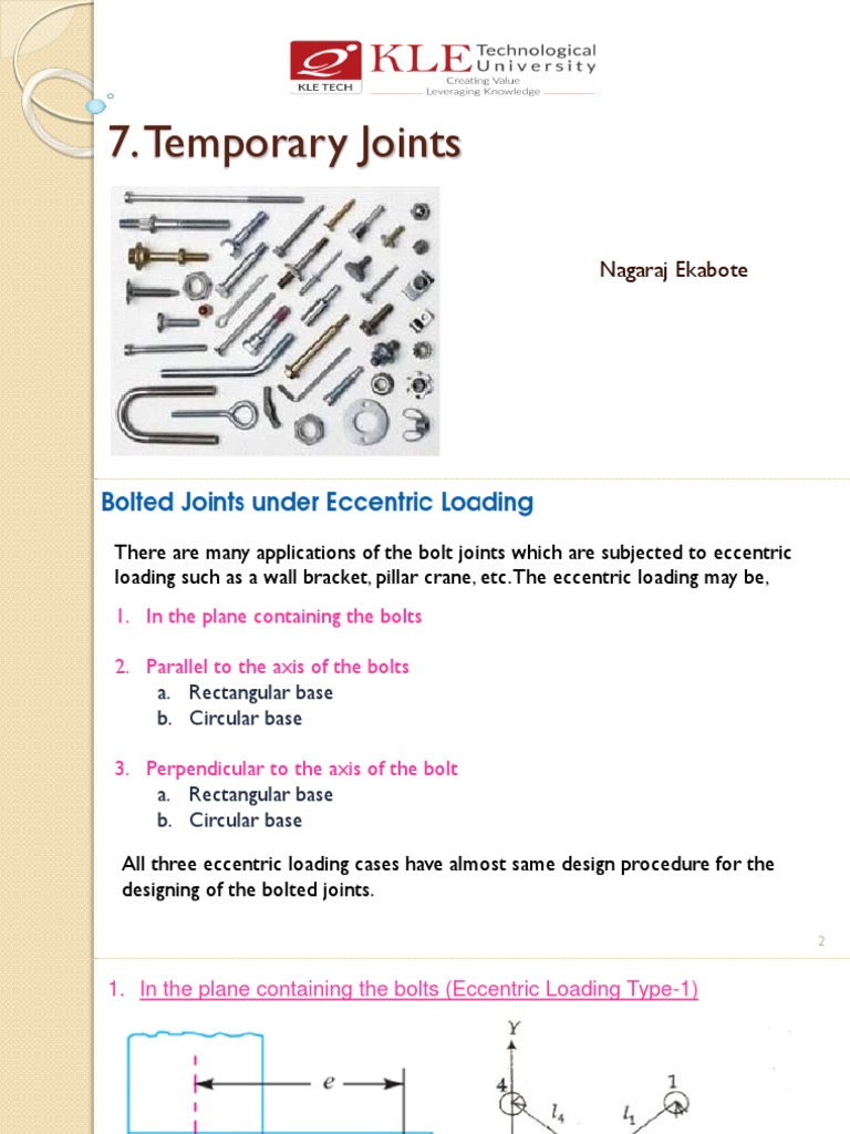 Ch7 Temporary Joints (Part2) | PDF | Screw | Rotation Around A Fixed Axis