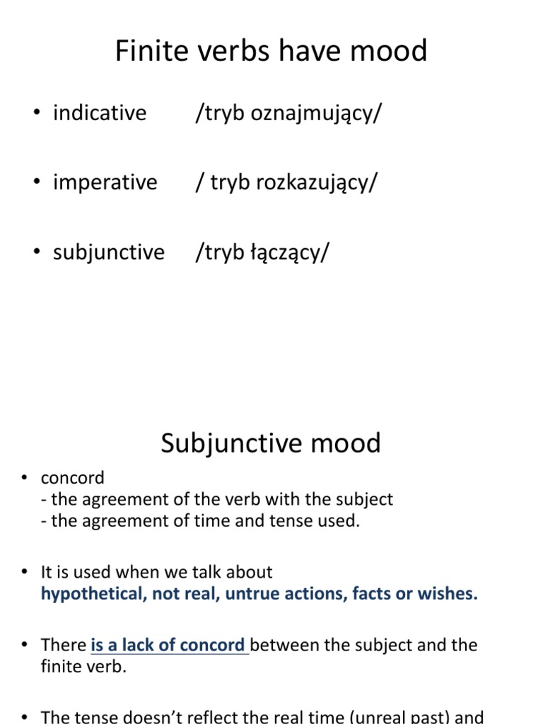 The Subjunctive | PDF | Linguistic Morphology | Language Mechanics