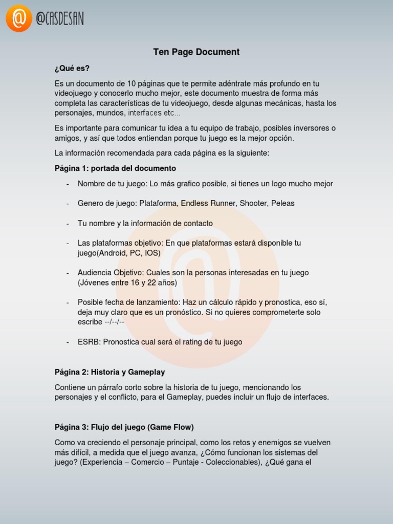 15 Ten Page Document Template | PDF | Informática | Ocio