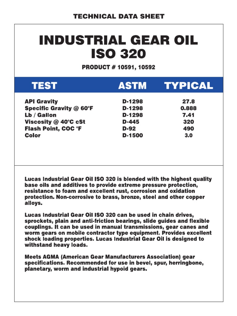 TDS - Igo Iso 320 | PDF