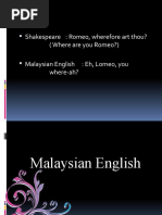 Unique Features of Singlish Explained | PDF | Languages Of Singapore ...