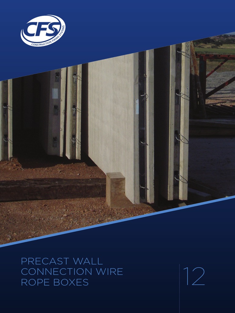 Precast Wall Connection Wire Rope Boxes | PDF | Precast Concrete | Concrete