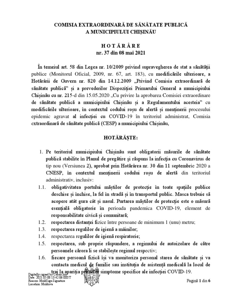 Hotarare CESP | PDF