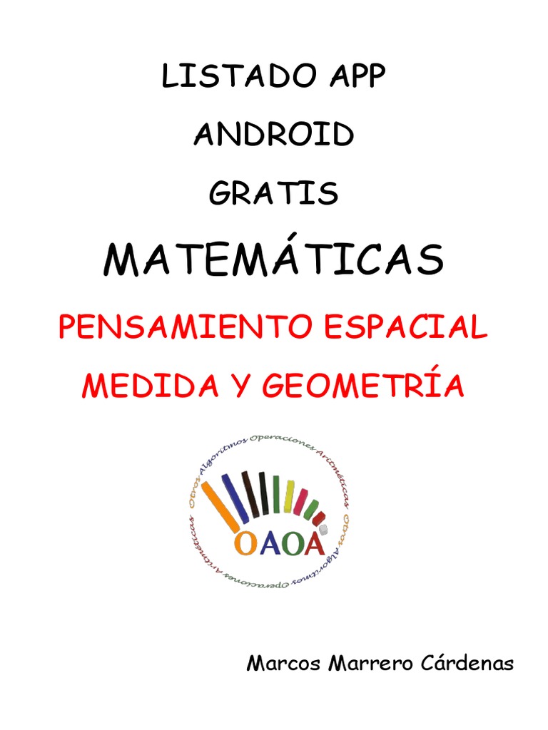 Apps de Espacio, Medida, Geometría (Marcos Marrero) | PDF