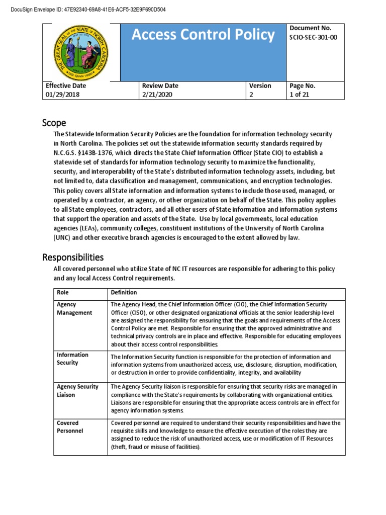 SCIO Access Control | PDF | Access Control | Computer Network