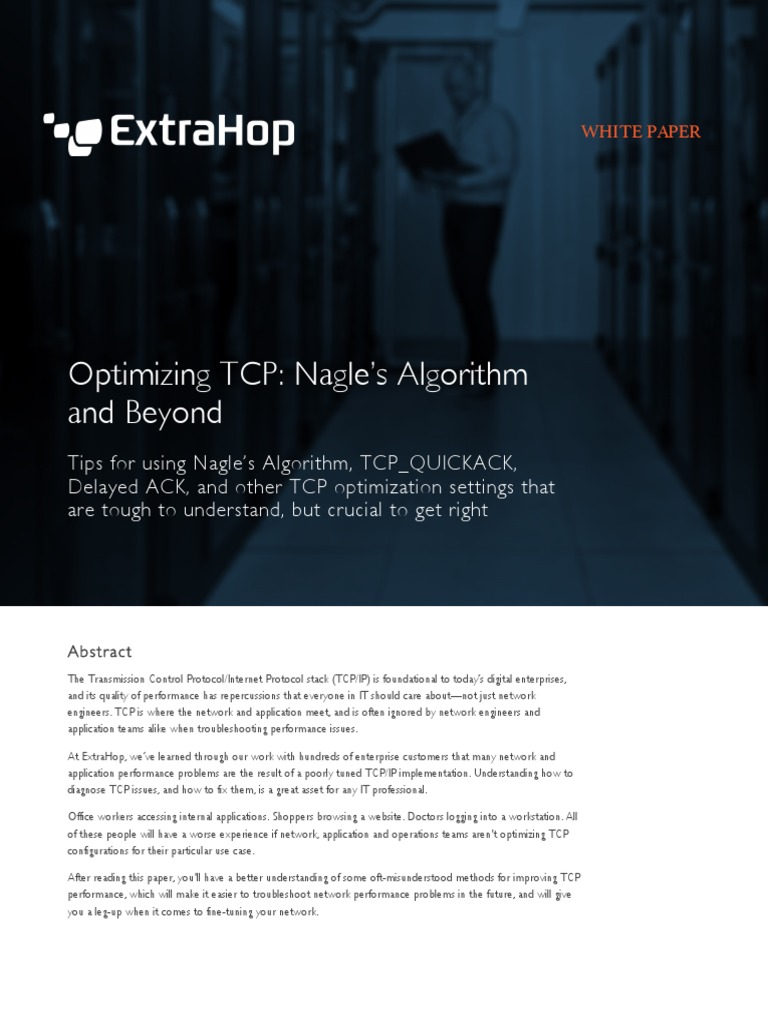 TCP Optimization Guide | PDF | Transmission Control Protocol | Computer ...