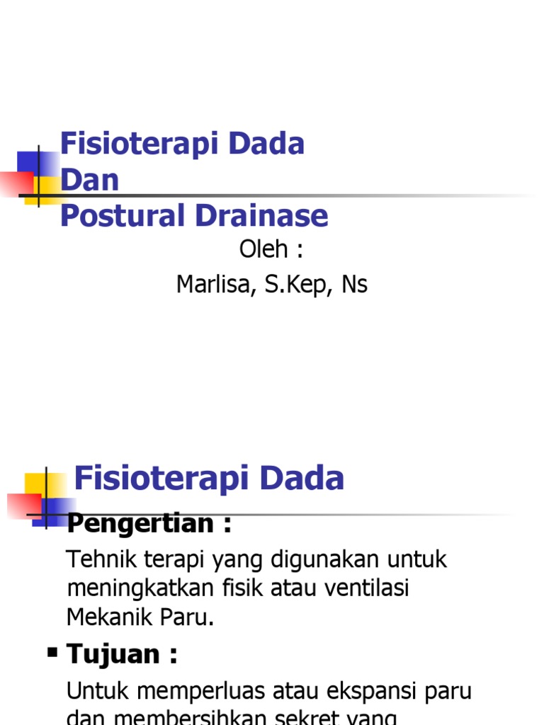 Fisioterapi Dada. | PDF | Kesehatan Holistik