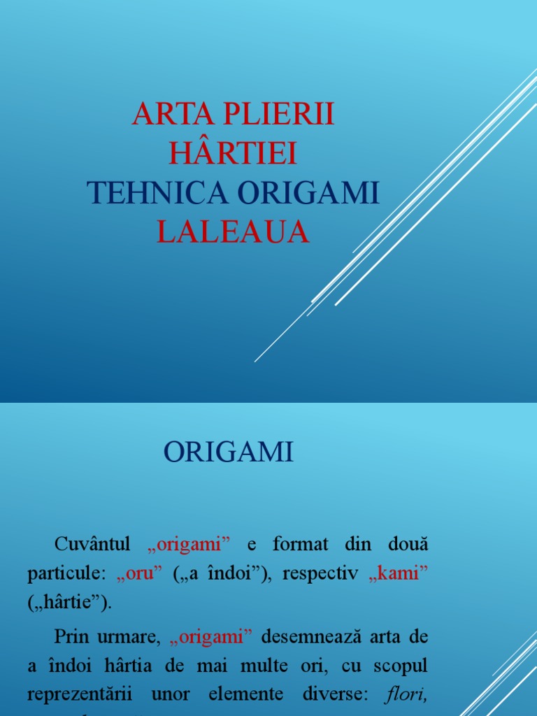 Origami Lalele | PDF