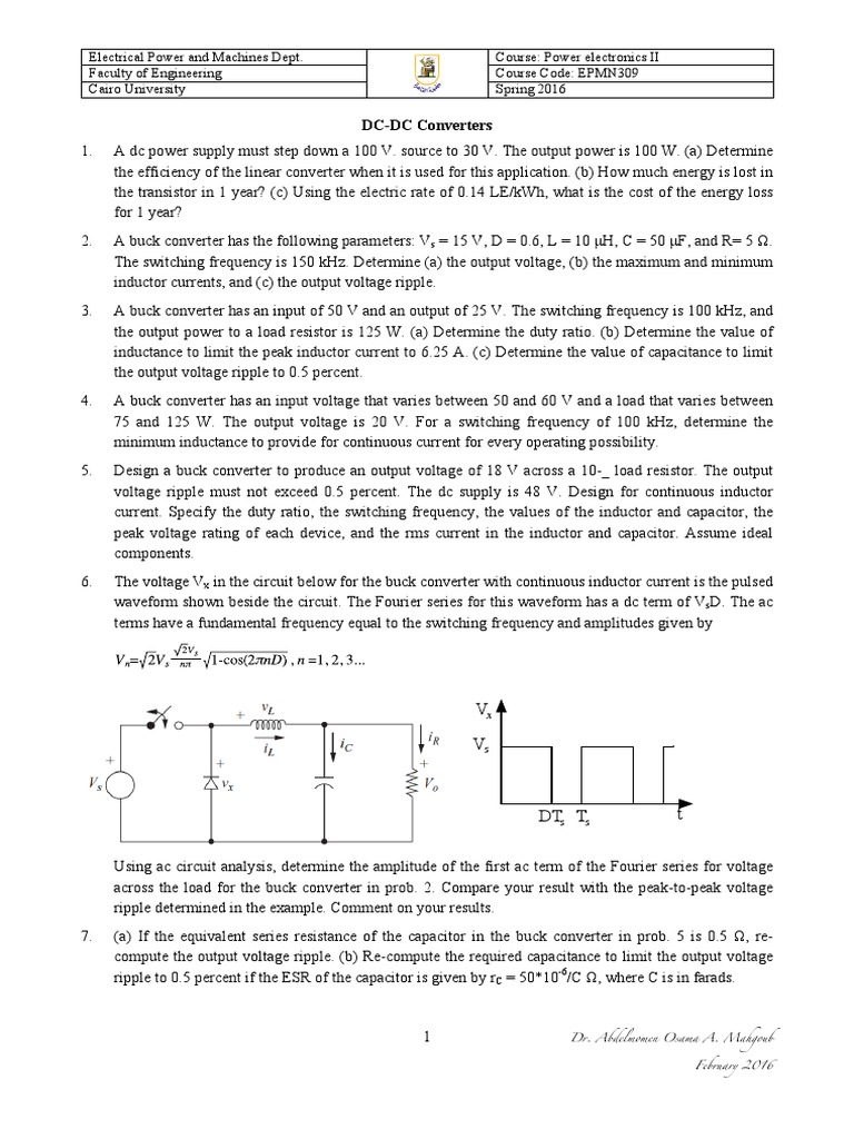 DC DC Converter | PDF | Inductor | Electromagnetism