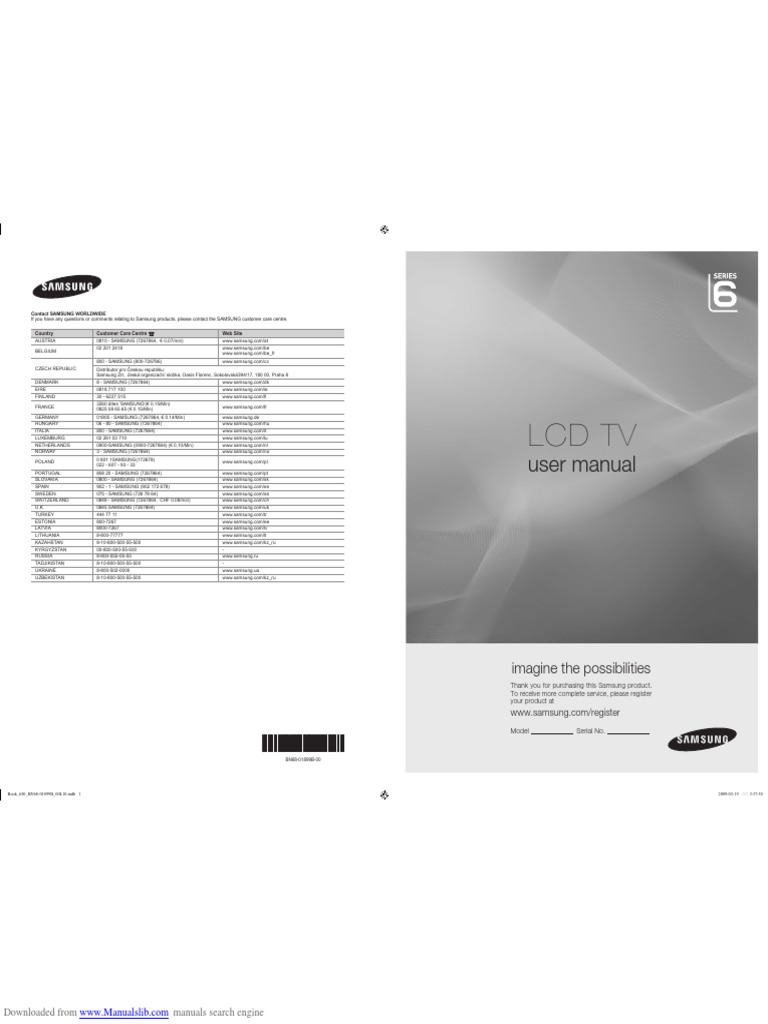 LCD TV: User Manual | PDF | Hdmi | Menu (Computing)