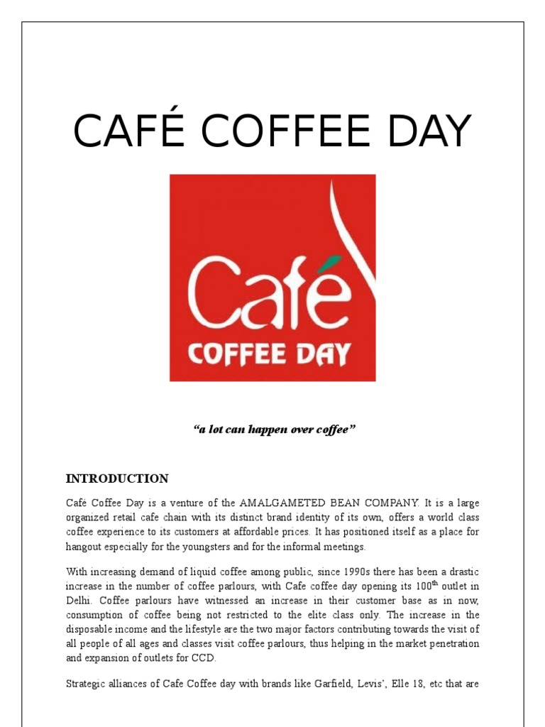 Cafe Coffee Day | PDF | Coffeehouse | Retail