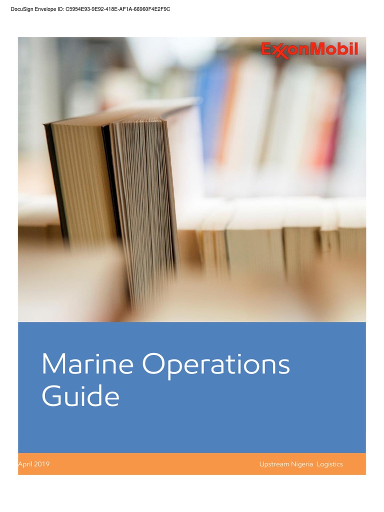 Marine Operations Guide - June 2019 | PDF | Offshore Drilling | Safety