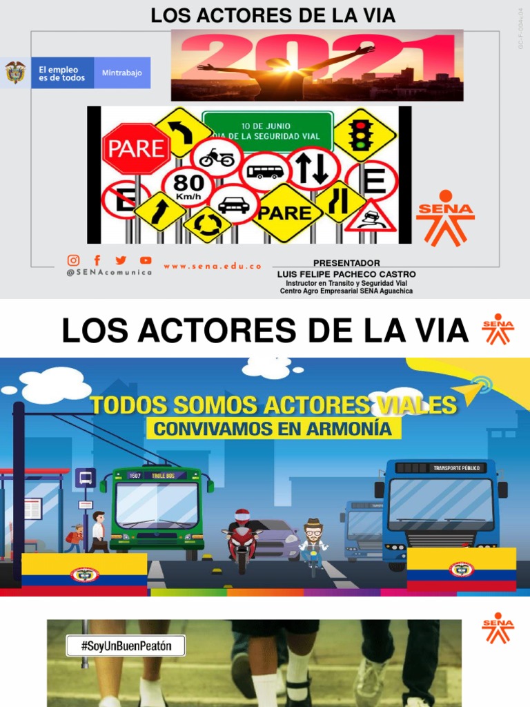 Los Actores de La Via Competencia Seg Vial | PDF | Seguridad vial ...