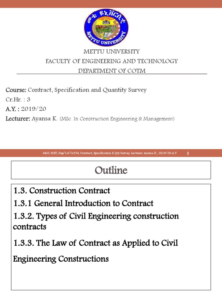 Mettu University Faculty of Engineering and Technology Department of Cotm | PDF | Offer And ...