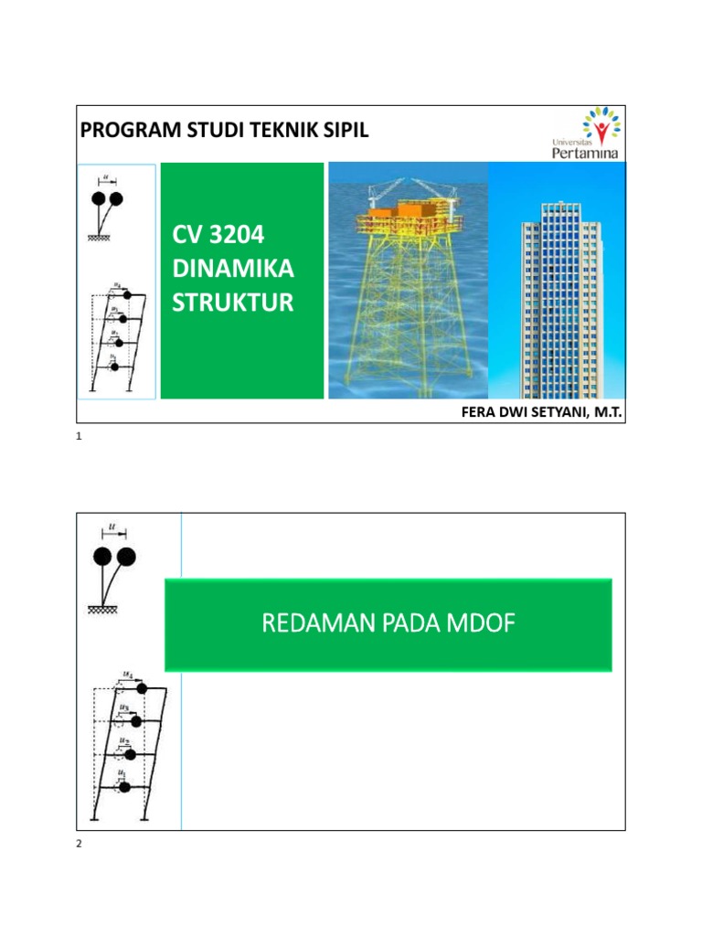 Redaman Klasik pada Struktur MDOF | PDF | Metode & Bahan Ajar