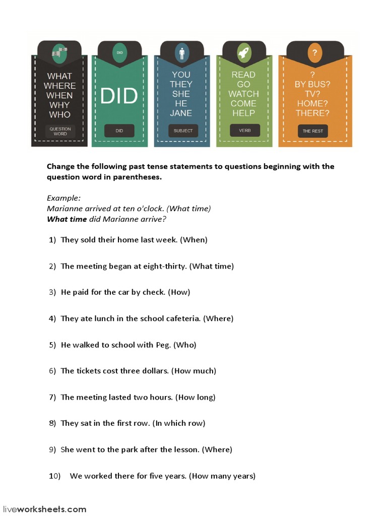Past Simple Questions | PDF | Language Arts & Discipline