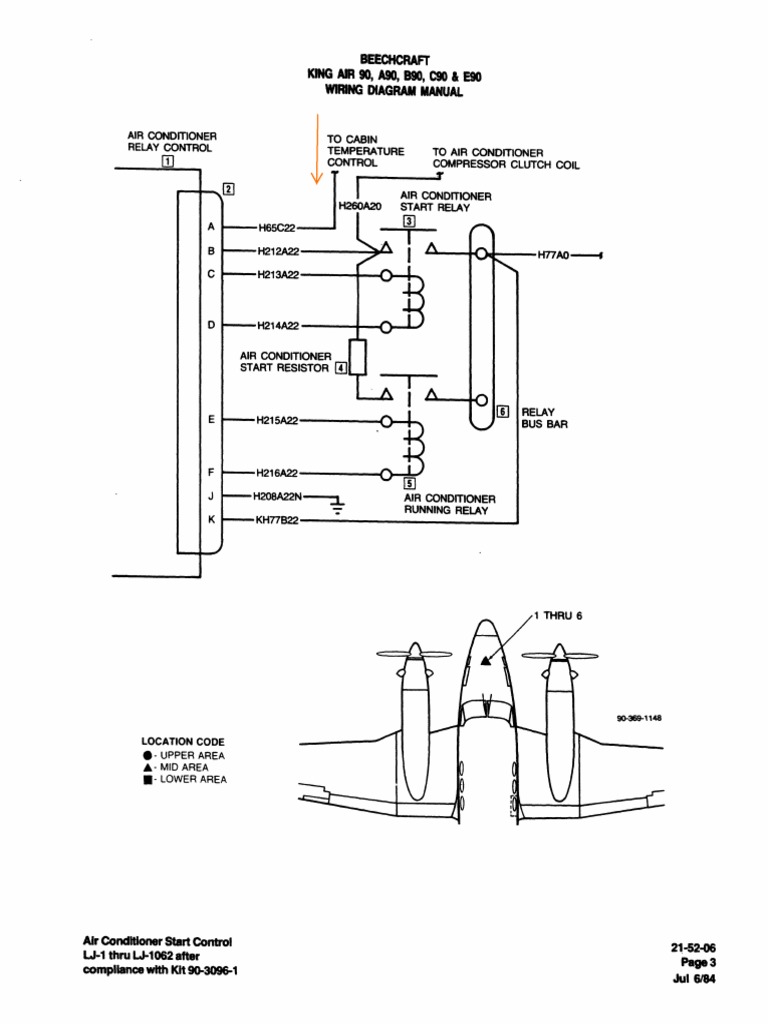 Wiring Diagram Manual: Beechcraft KING AIR 90, A90, 890, C90 E90 | Download Free PDF | Relay ...