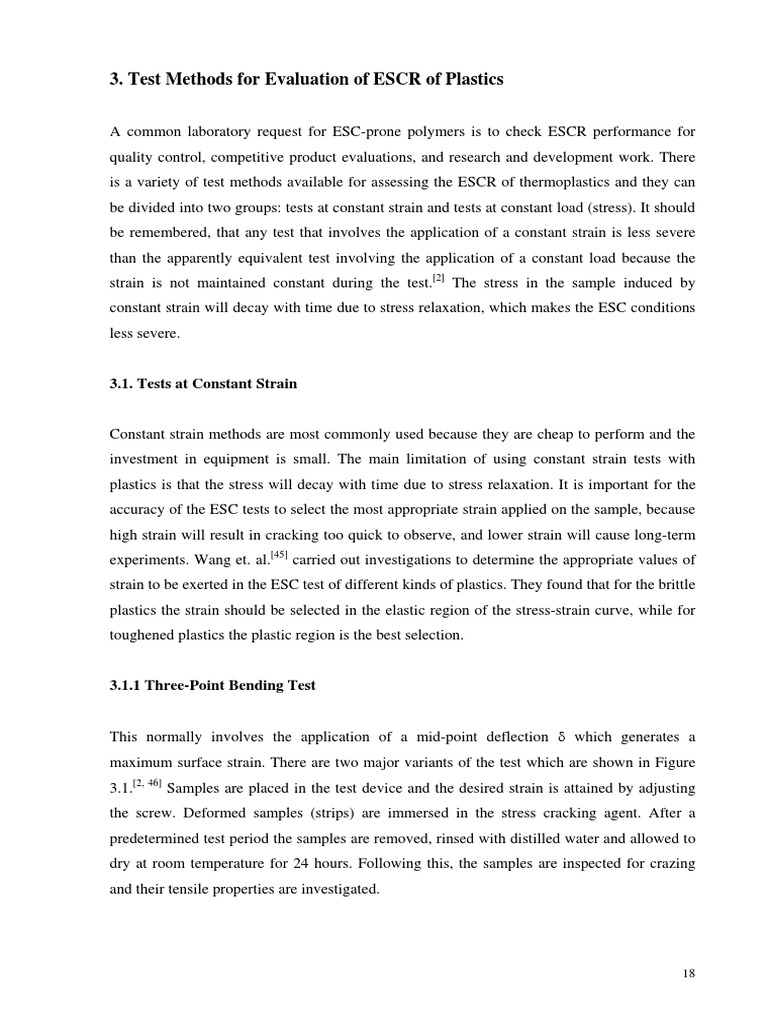 ESCR Testing Methods for Plastics | PDF | Fracture | Creep (Deformation)