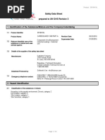 Epoxy Resin Safety Data Sheet | PDF | Toxicity | Dangerous Goods