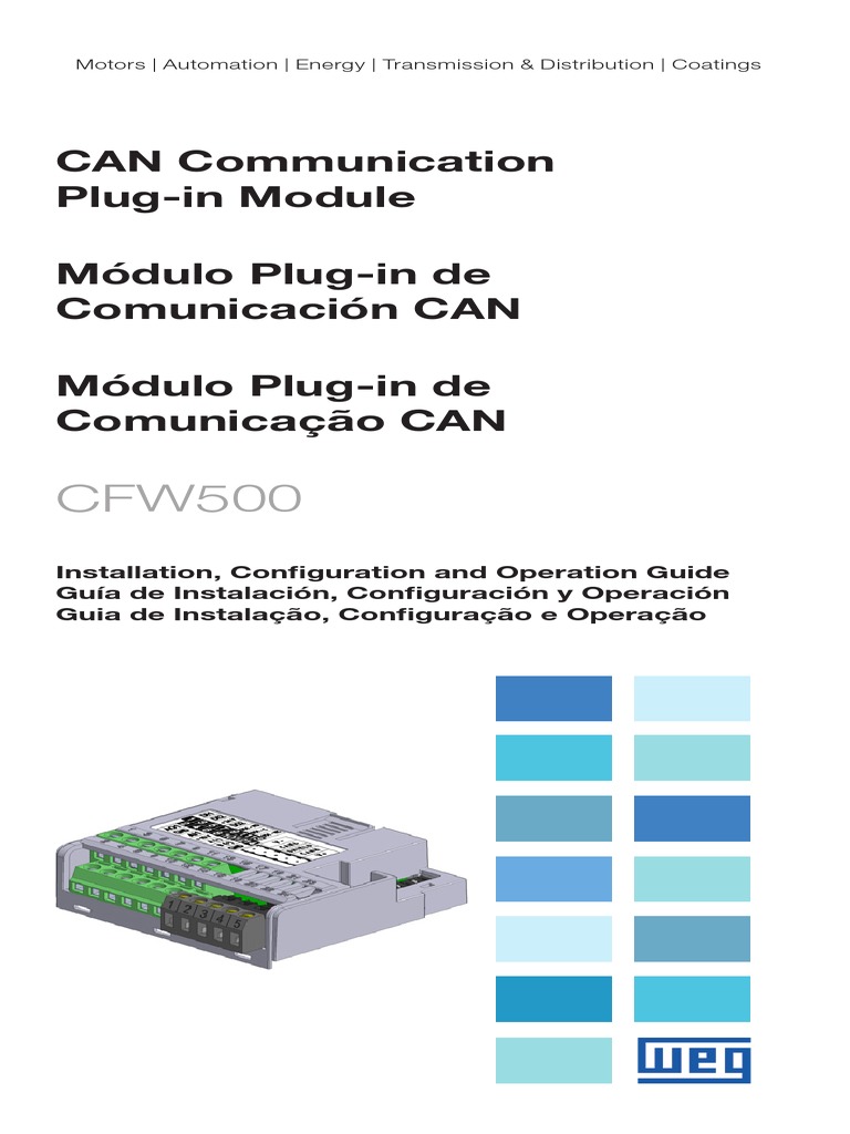 WEG cfw500 Ccan Canopen Communication Module 10001037912 Installation Guide English | PDF ...