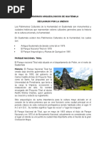 Parque Nacional Tikal | PDF | Science | Geografía