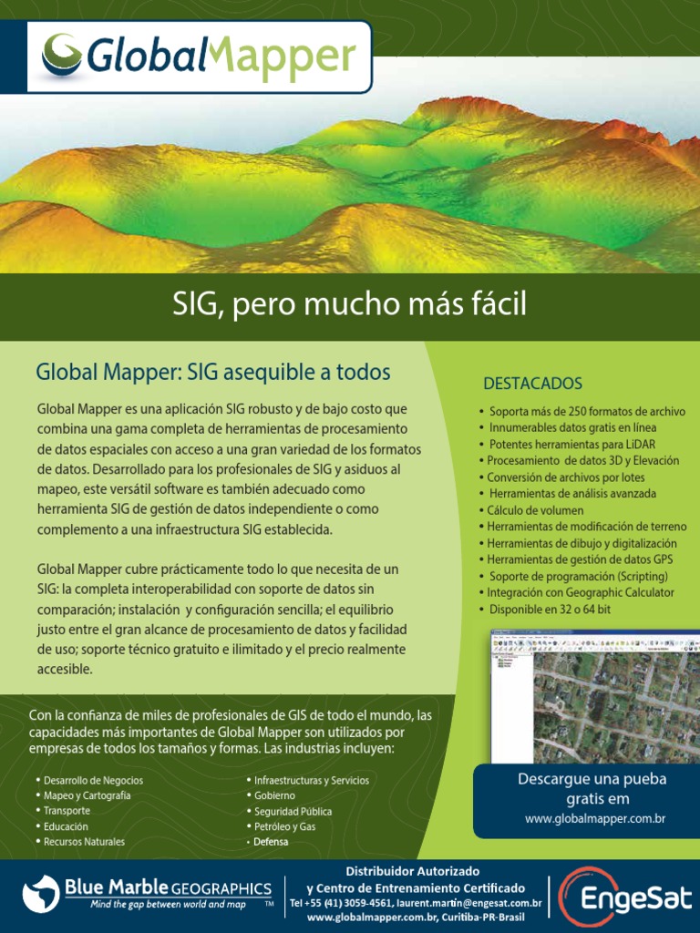 Global Mapper 18 Es | PDF | Sistema de información geográfica ...