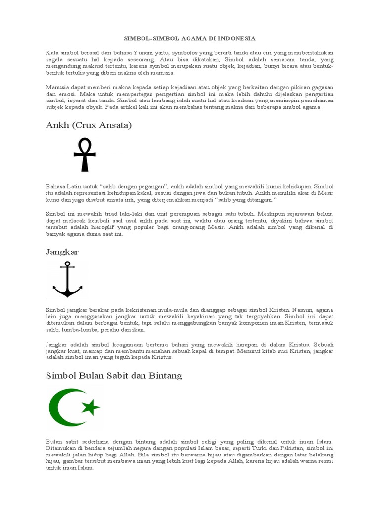 Kata Simbol Berasal Dari Bahasa Yunani Yaitu | PDF | Agama ...