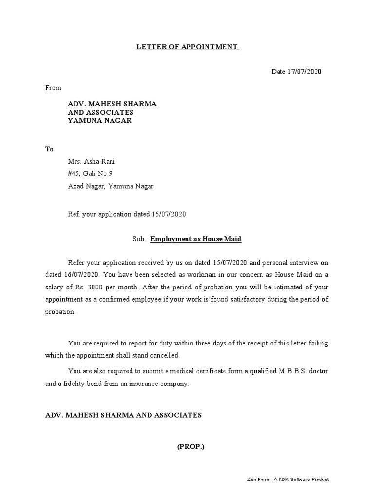 App Letter Asha Rani | PDF