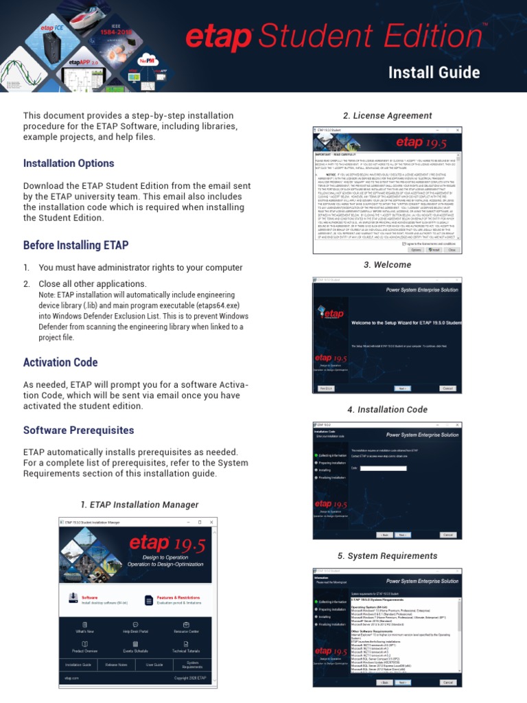 ETAP 19 Install Guide | PDF | Library (Computing) | Trademark