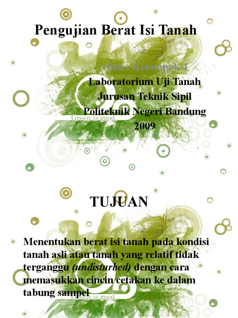 Berat Isi Tanah | PDF