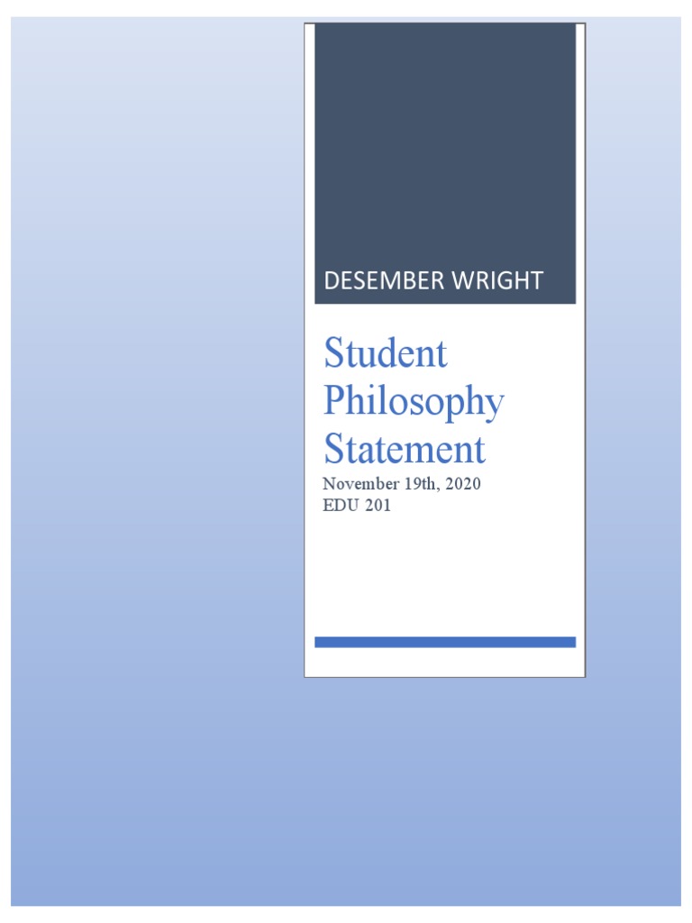 Philosophy Statement | PDF | Schools | Teachers