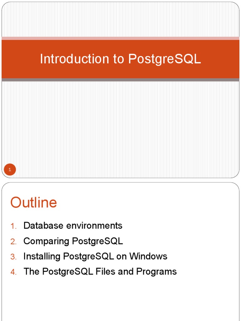 Introduction To Postgresql | PDF | Postgre Sql | Sudo