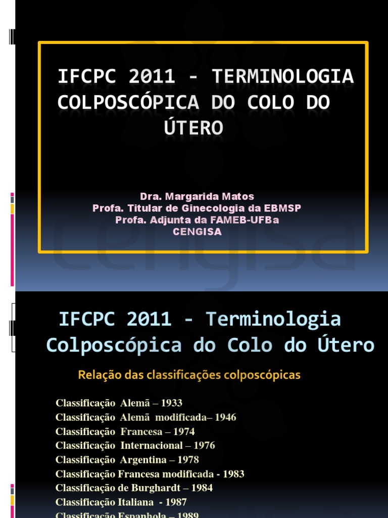 IFCPC 2011 Terminologia Colposcópica | PDF | Câncer cervical | Especialidades médicas